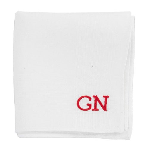 Mens linen handkerchief with monogram store