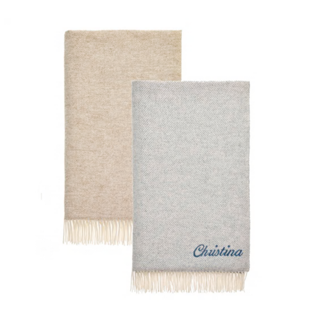 Muswell Throw, Lifestyle, monogrammed by Initially London