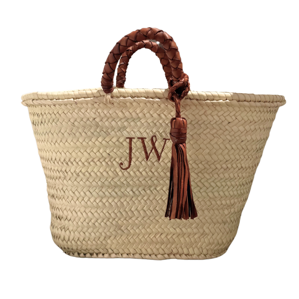 Tunbridge Tassel Basket, , monogrammed by Initially London